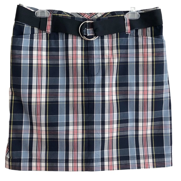 Chaps | Skirts | New Chaps Blue Red Plaid Cotton Mini Skirt | Poshmark